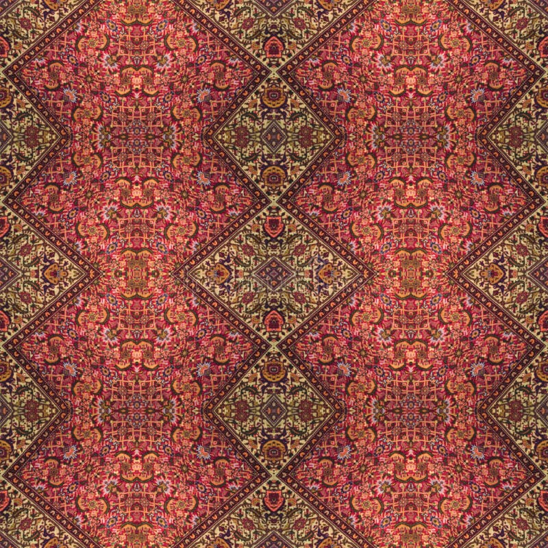 Beautiful Seamless Eastern Carpet Decoration Pattern, Abstract Ornament ...