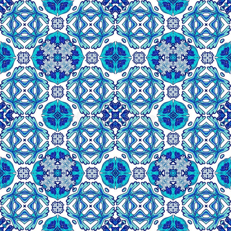 Beautiful Seamless Ornamental Tile Background. Vector Illustration ...