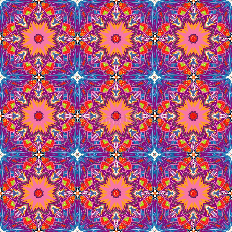 Beautiful Seamless Ornamental Tile Background. Vector Illustration ...