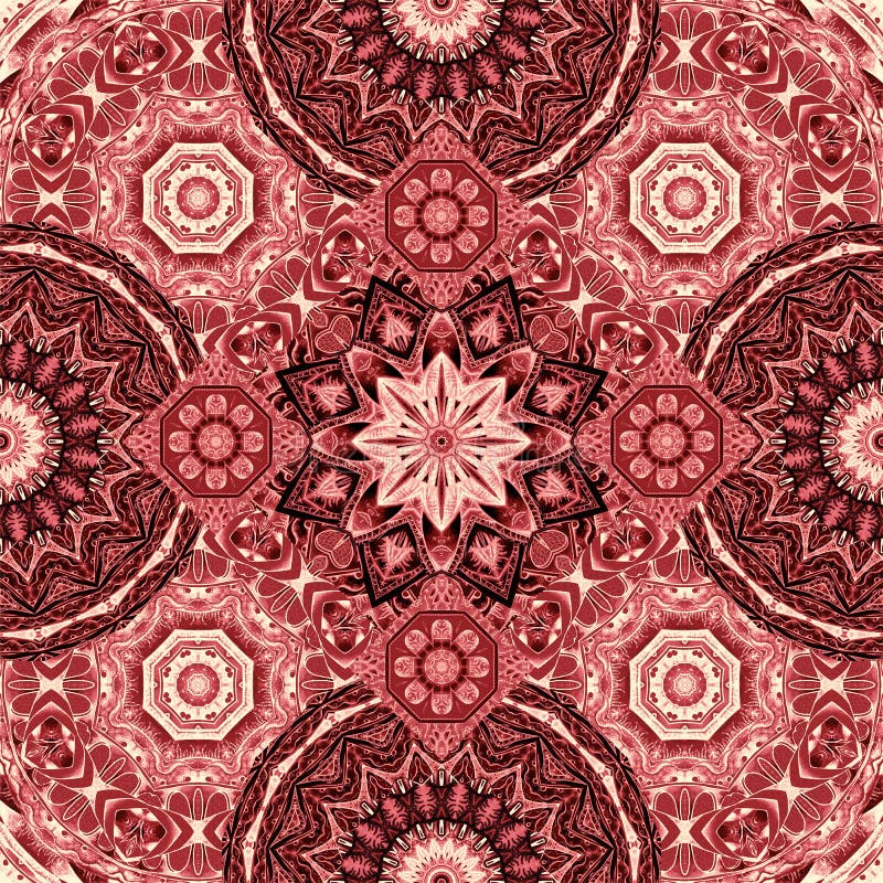 Beautiful Seamless Pattern with Intricate Ornament in Ethnic Style ...