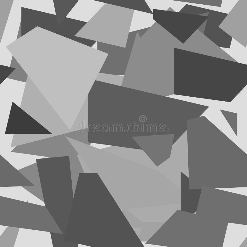 Beautiful Seamless Pattern Mosaic Geometric Gray Abstract Texture on a White Background Stock ...