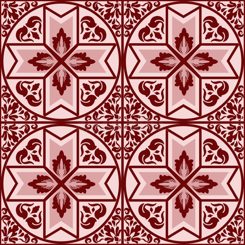 Beautiful Seamless Tile Pattern Designs Make Great Flooring Stock ...