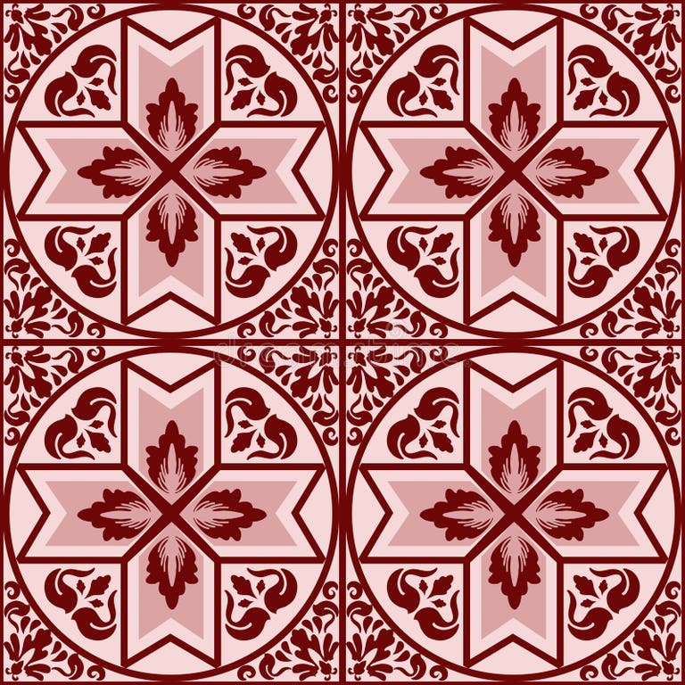 Beautiful Seamless Tile Pattern Designs Make Great Flooring Stock Vector - Illustration of ...