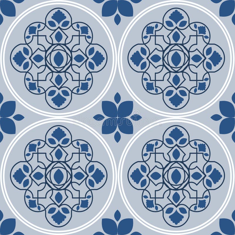 Beautiful Seamless Tile Pattern Designs Make Great Flooring Stock ...