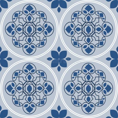 Beautiful Seamless Tile Pattern Designs Make Great Flooring Stock ...