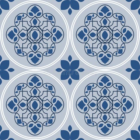 Beautiful Seamless Tile Pattern Designs Make Great Flooring Stock ...