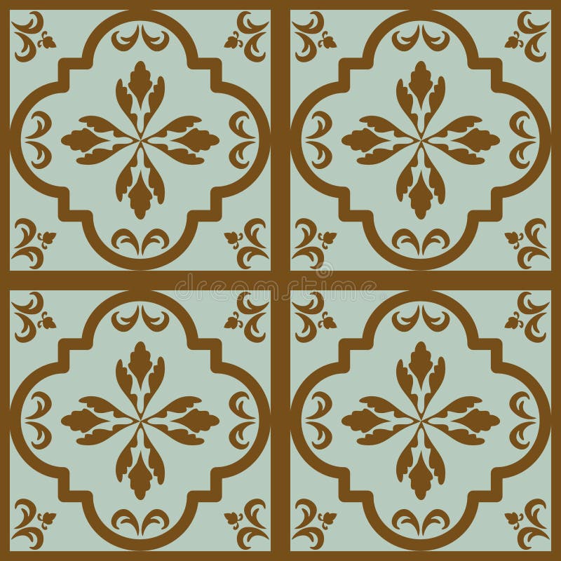 Beautiful Seamless Tile Pattern Designs Make Great Flooring Stock ...