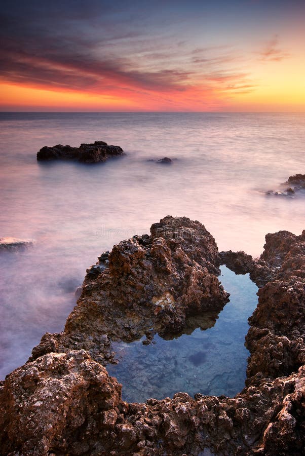 Beautiful seascape stock image. Image of beach, peaceful - 17228611