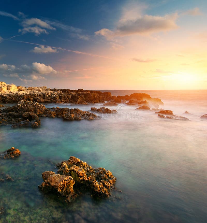 Beautiful Seascape in Southern California Stock Photo - Image of water ...