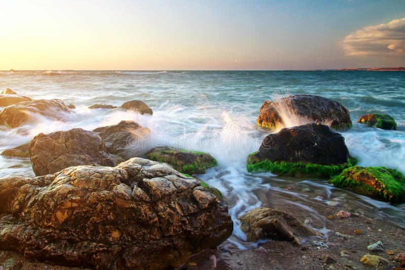 Beautiful seascape stock image. Image of shapes, ocean - 26858633