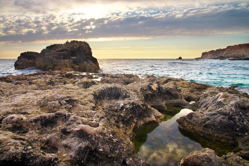 Beautiful seascape. stock photo. Image of peaceful, horizon - 27488266