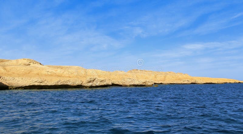 Beautiful Seascape. Coast in Egypt Stock Image - Image of scaur, coast ...