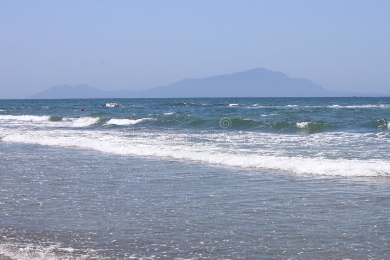 Beautiful Seascape with Fresh Coldwater in Summer, Selective Focus ...