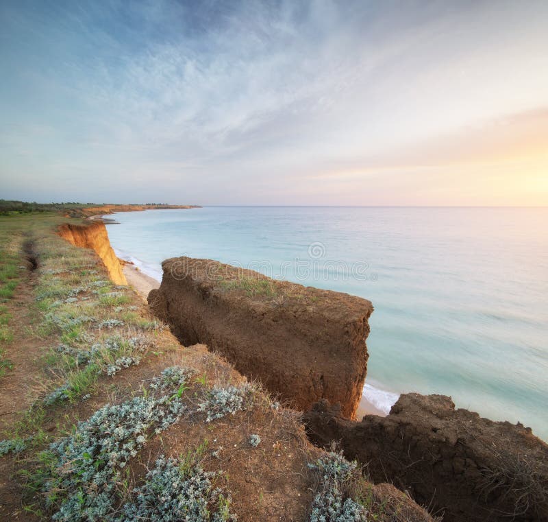 Beautiful Seascape Nature Cliff Stock Image - Image of burren, celtic ...