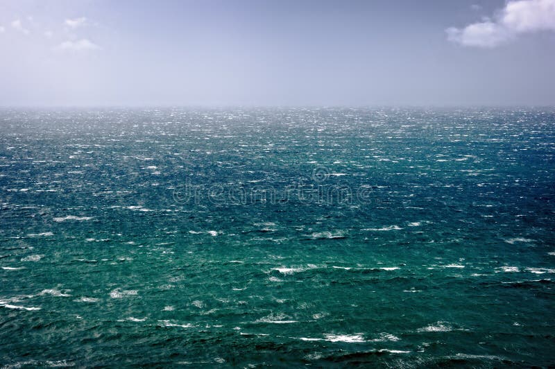 Beautiful Seascape with Rough Sea Stock Image - Image of high, storming ...