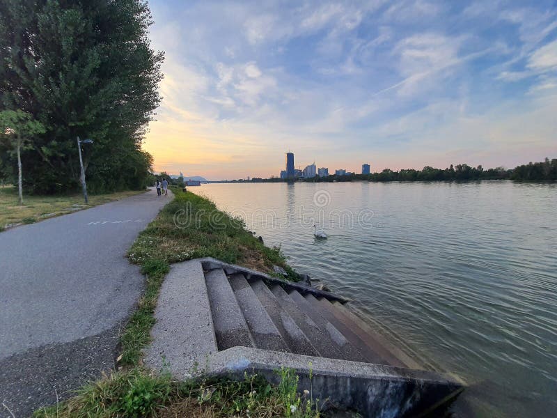 Beautiful Seascape View Behind of a Calm River Stock Image - Image of ...