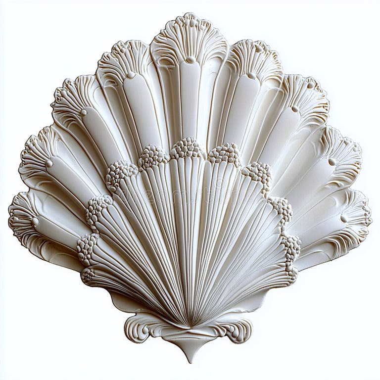 Elegant Seashell Design Element for Interior Decoration and ...