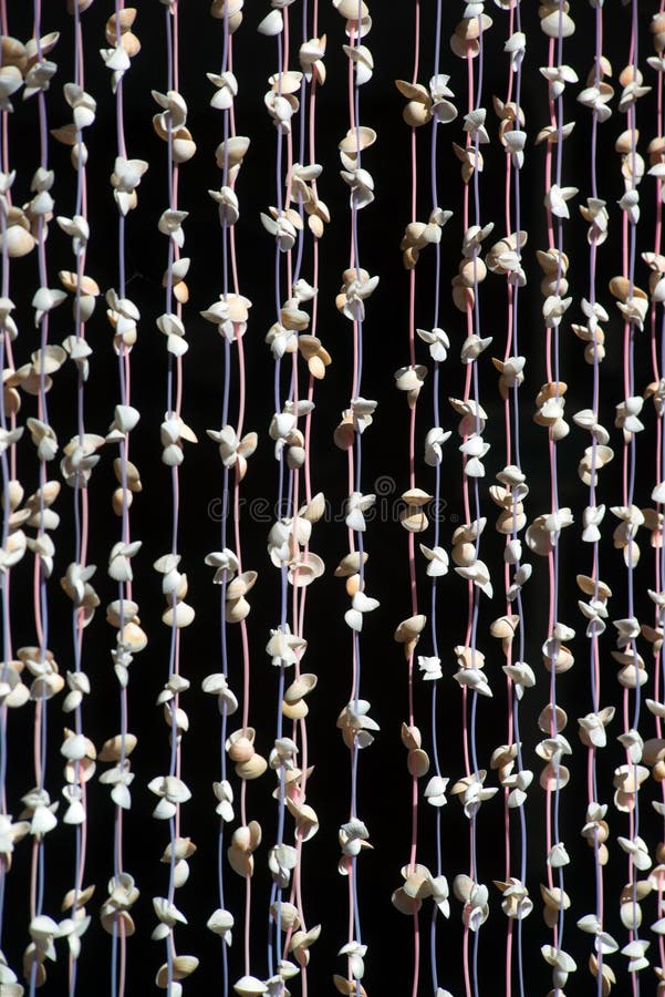 Sea Shell Mobile Hanging Decoration in the Shop. Stock Photo - Image of ...