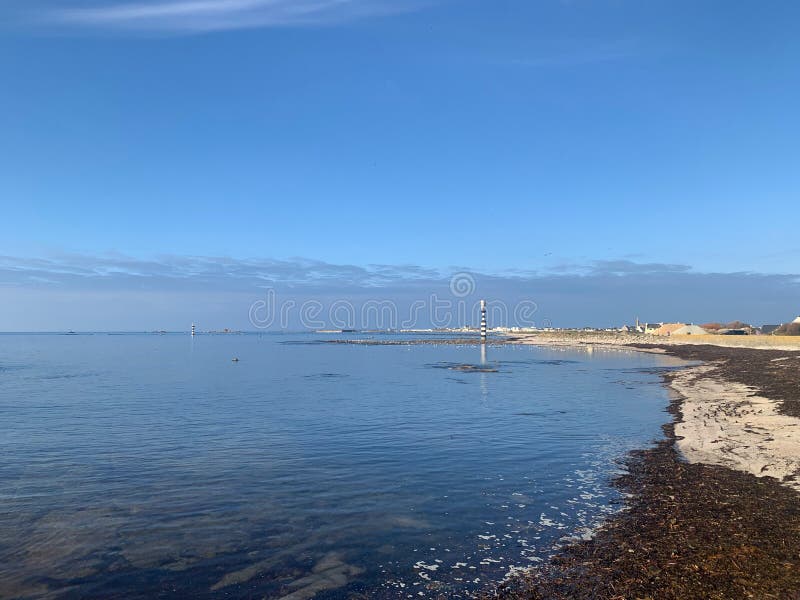 Blue seaside stock image. Image of brittany, beach, seaside - 360606797