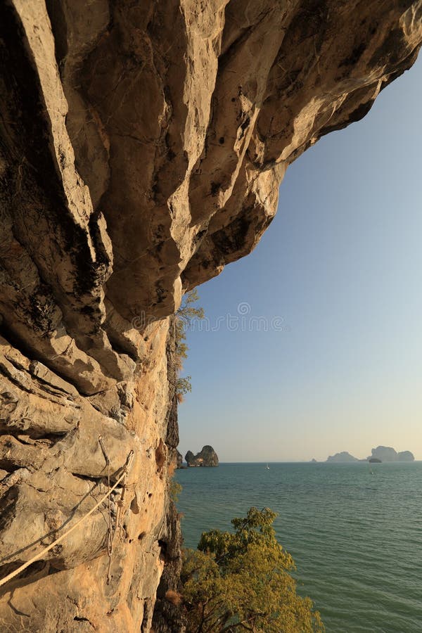 Seaside rockwall landscape stock image. Image of ocean - 70220885