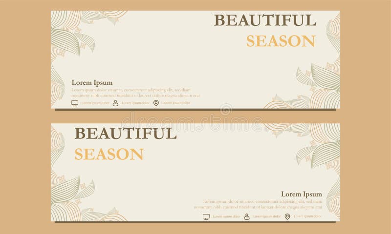 Soft Color Beautiful Floral, Horizontal Banner Template. Suitable for ...