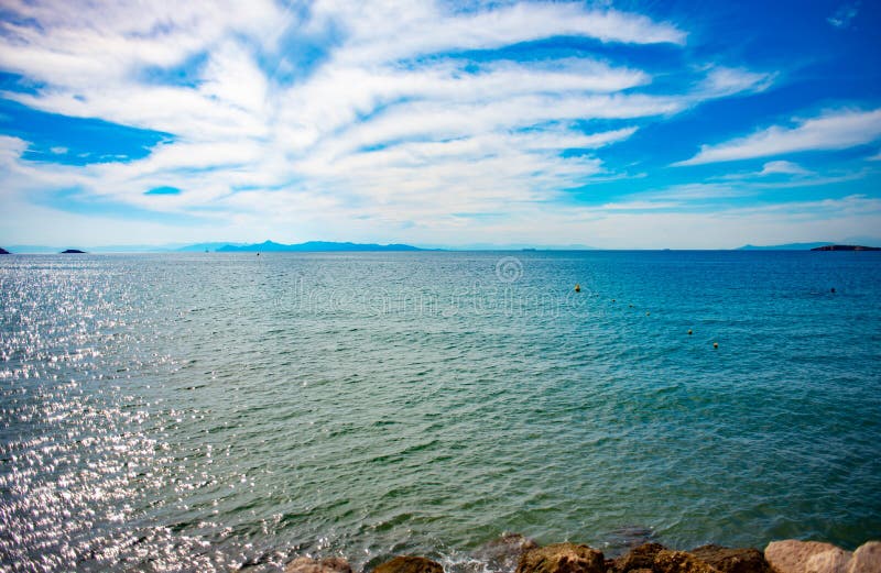 Sunny Beaches of Athens, Greece Stock Photo - Image of seascape, beach ...