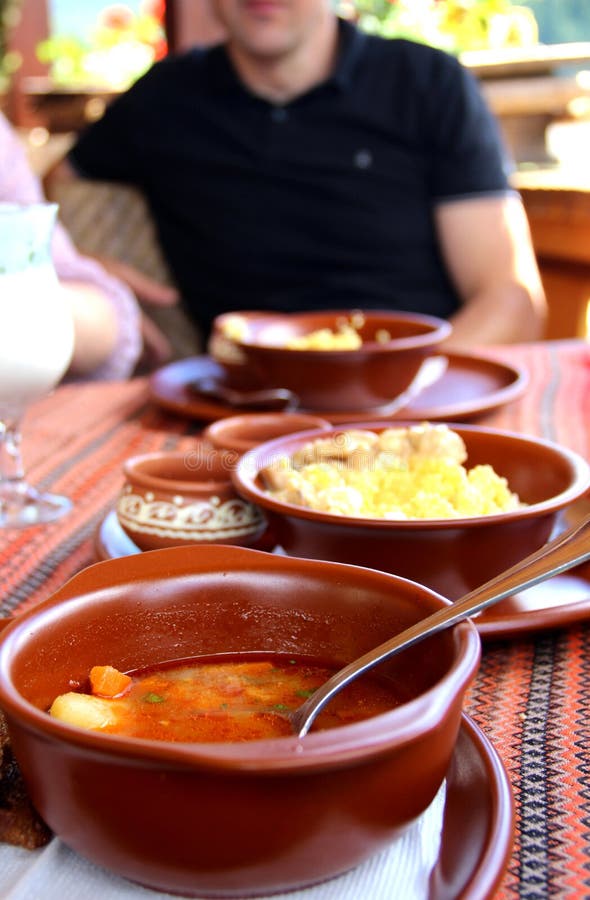 Beautiful Served Table in Ukrainian Style, Ukraine Stock Photo - Image ...