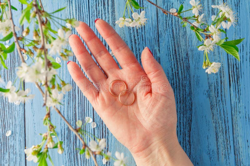 Beautiful Set of Wedding Rings Stock Photo - Image of love, heart: 71523542