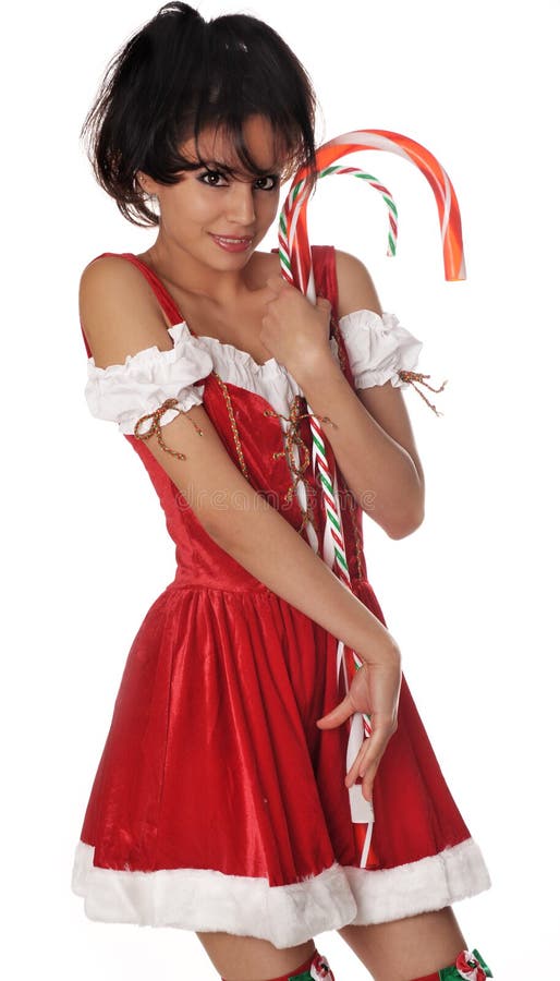 Beautiful Santa Claus Helper Stock Image - Image of carol, greetings ...