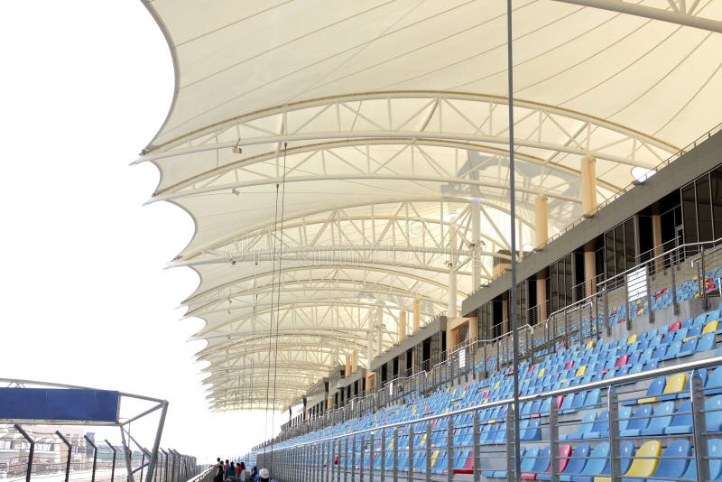 University Grandstand at BIC, Bahrain Stock Image - Image of sitting ...
