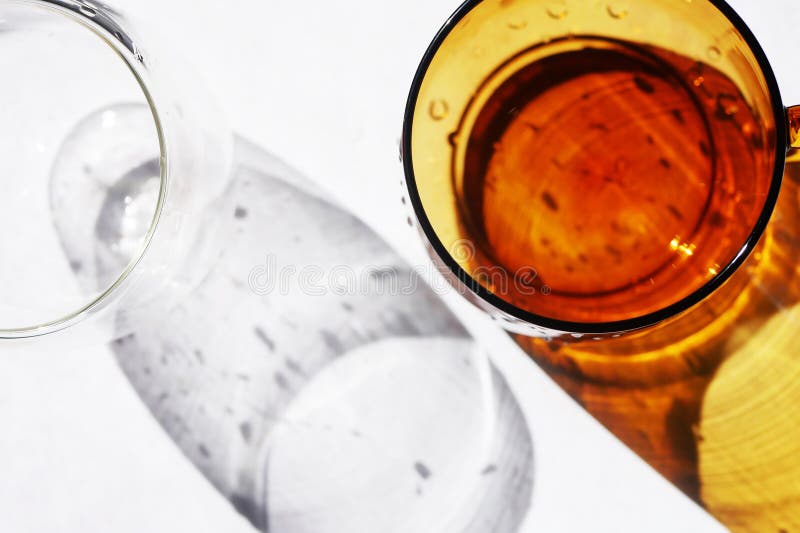 Glass reflection top view. stock photo. Image of water - 271893288