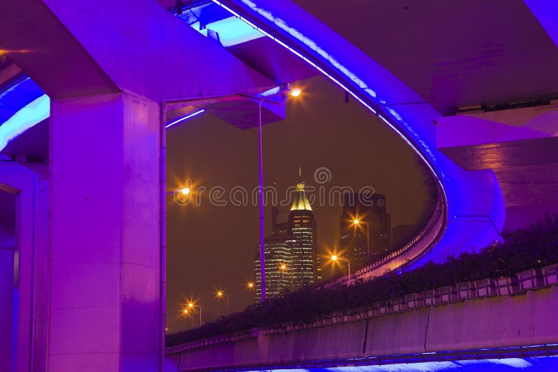 Beautiful Shanghai stock image. Image of drive, fast - 36133225