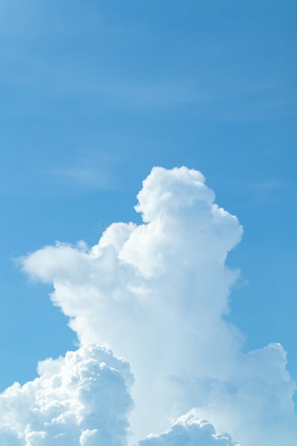 Beautiful Shape of Cloud and Blue Sky Stock Image - Image of blue ...