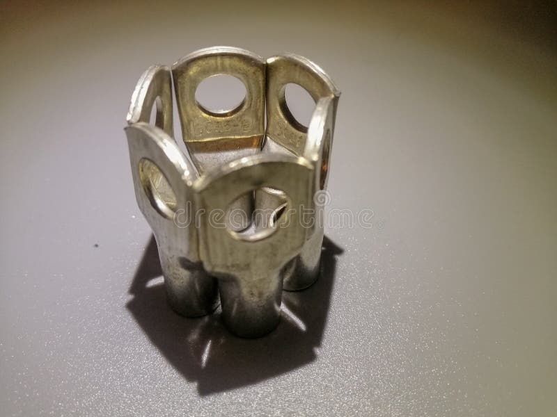 Beautiful Shape of Iron on a Gray Background Stock Photo - Image of ...