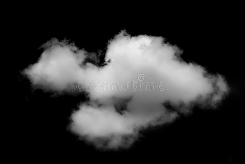 Beautiful Shape Nature White Cloud or Smork in Black Background. Nature ...
