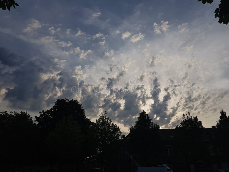 Sheep clouds stock image. Image of dawn, sheep, clouds - 116837981
