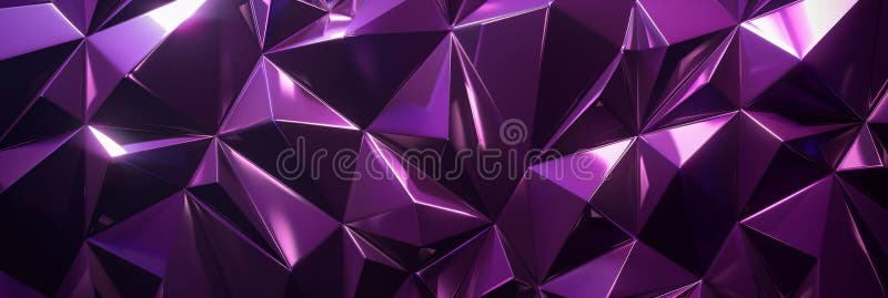A Beautiful Shimmering Purple Geometric Background Featuring Reflective ...