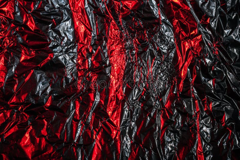 Beautiful Shiny Abstract Crumpled Silver and Red Foil Stock Photo ...