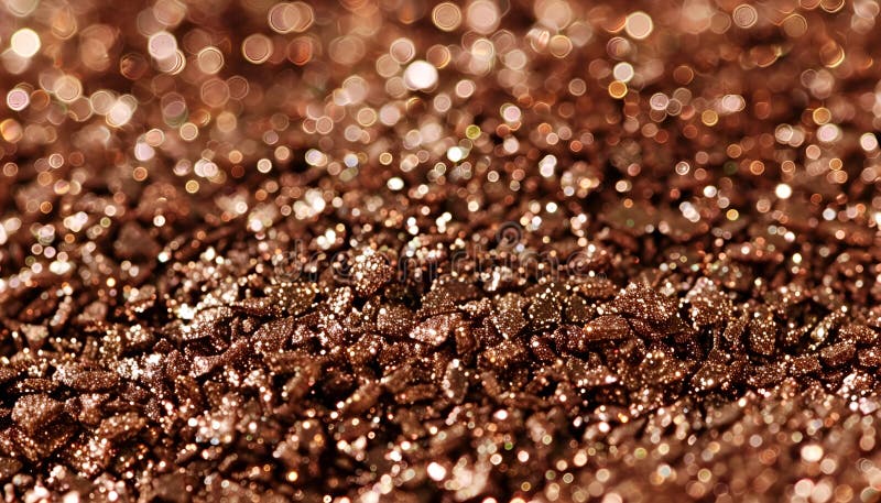 Beautiful Shiny Bronze Glitter As Background, Closeup Stock Photo ...