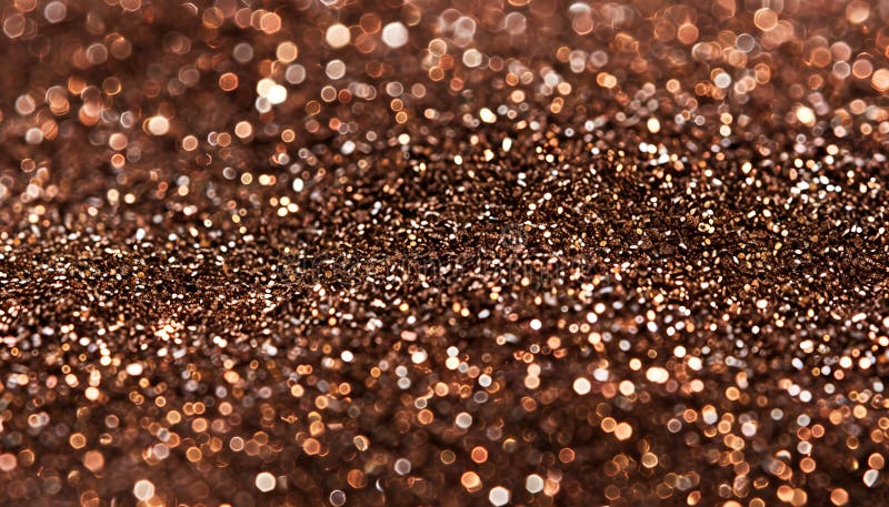 Beautiful Shiny Bronze Glitter As Background, Closeup Stock Image ...