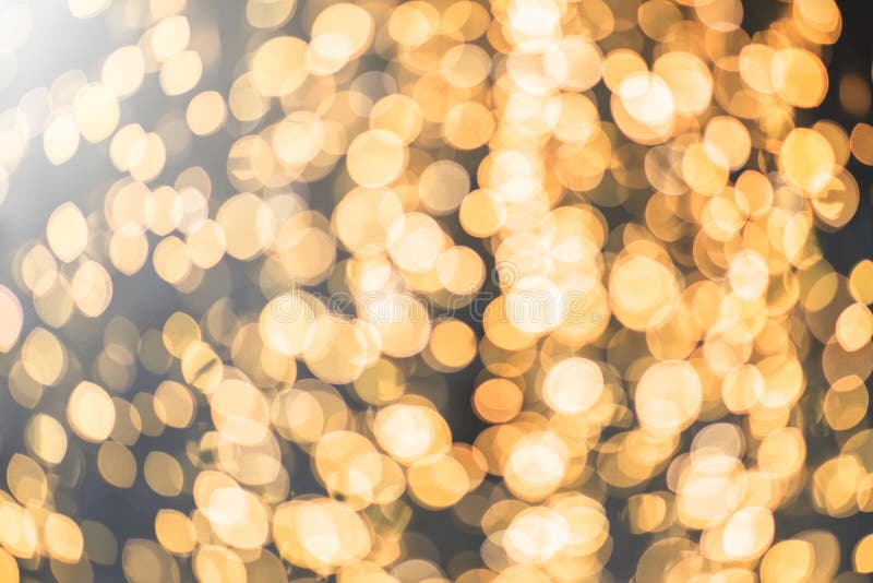 Beautiful Shiny Golden Bokeh Lights Stock Image - Image of circle ...