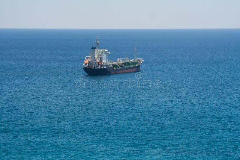 A Beautiful Ship is Sailing in the Blue Sea Stock Photo - Image of ...