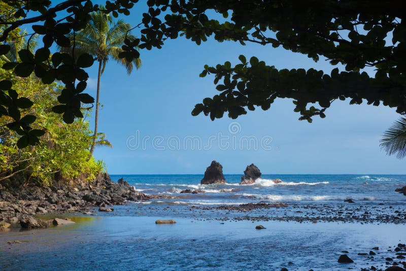 Beautiful Sea Shore with Pier. Stock Photo - Image of northwestern ...