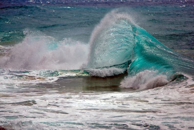 Beautiful Shorebreak, Crashing Wave. Stock Photo - Image of power ...