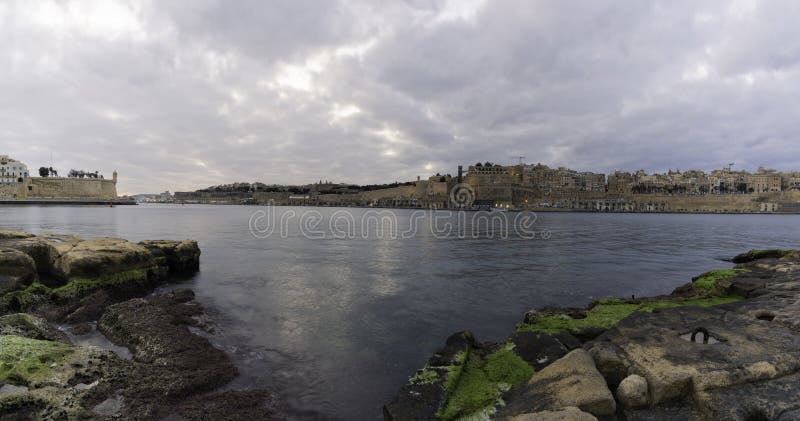 Beautiful Shot of a Beach of the Valletta Malta Stock Image - Image of ...