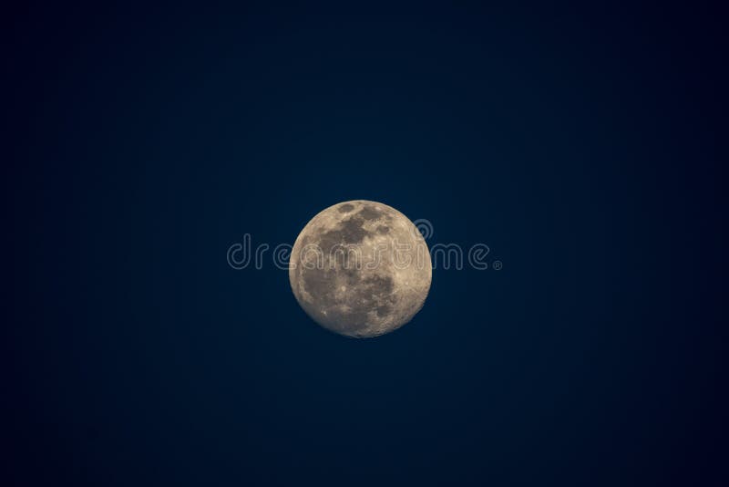 Beautiful Shot of the Bright Full Moon Isolated in the Night Sky Stock ...