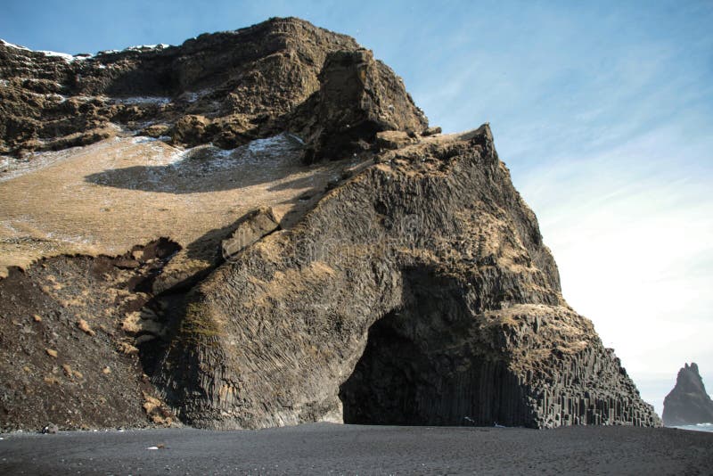 The cave in the cliff stock image. Image of island, peninsula - 198083509