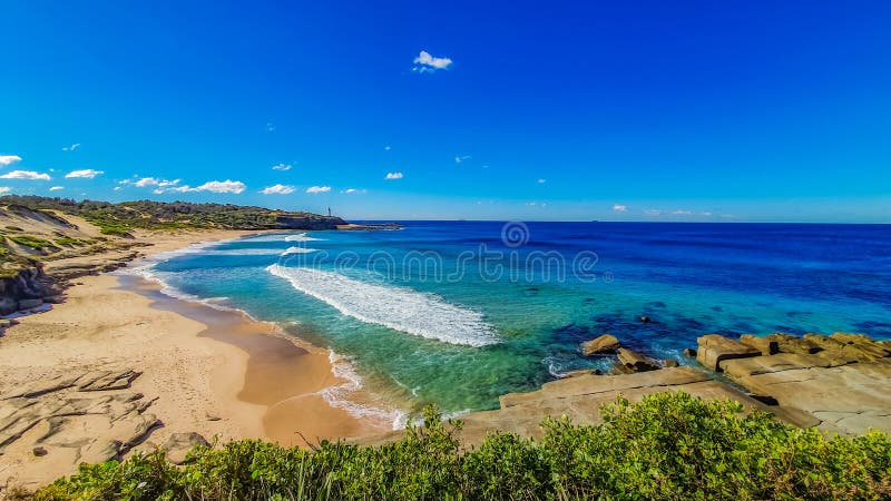 Beautiful Shot of the Coast of the Sea with Rocky Small Cliffs on the ...