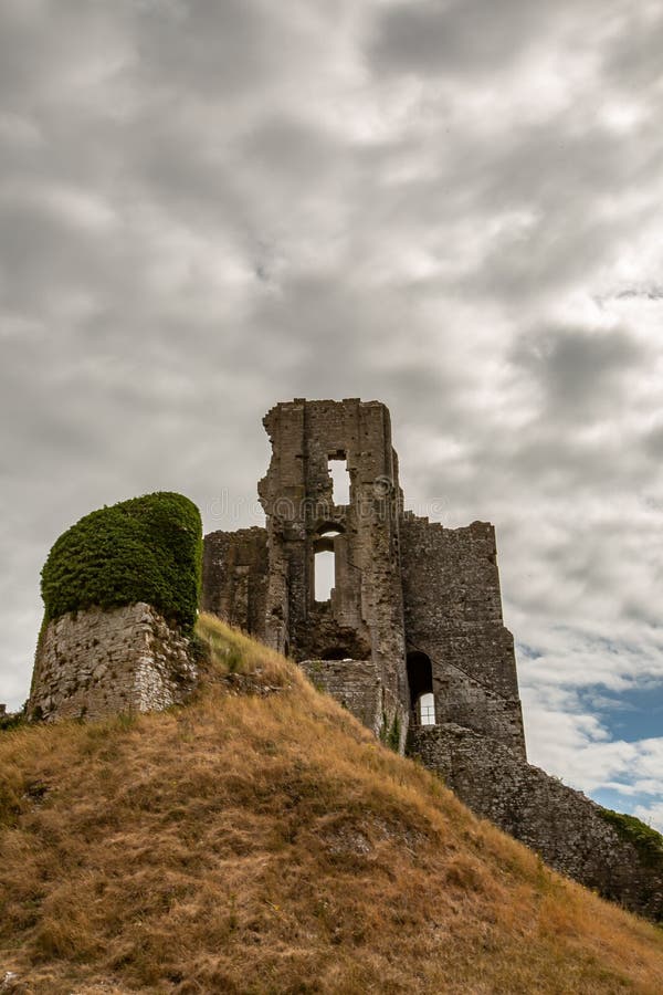 Beautiful Shot of the Corfe Castle in Wareham, UK Stock Image - Image ...