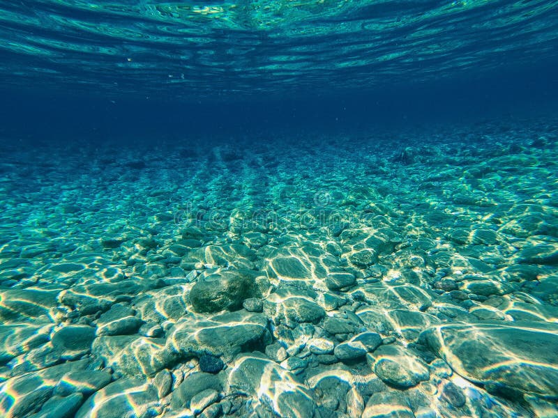 Beautiful Shot of a Crystal Clear Blue Water Stock Image - Image of ...